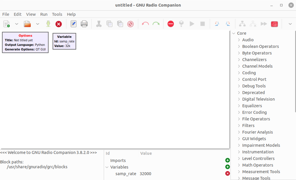 Your First Flowgraph Gnu Radio 
